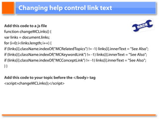MadCap Flare Tips and Tricks - Scott DeLoach, ClickStart | PPT