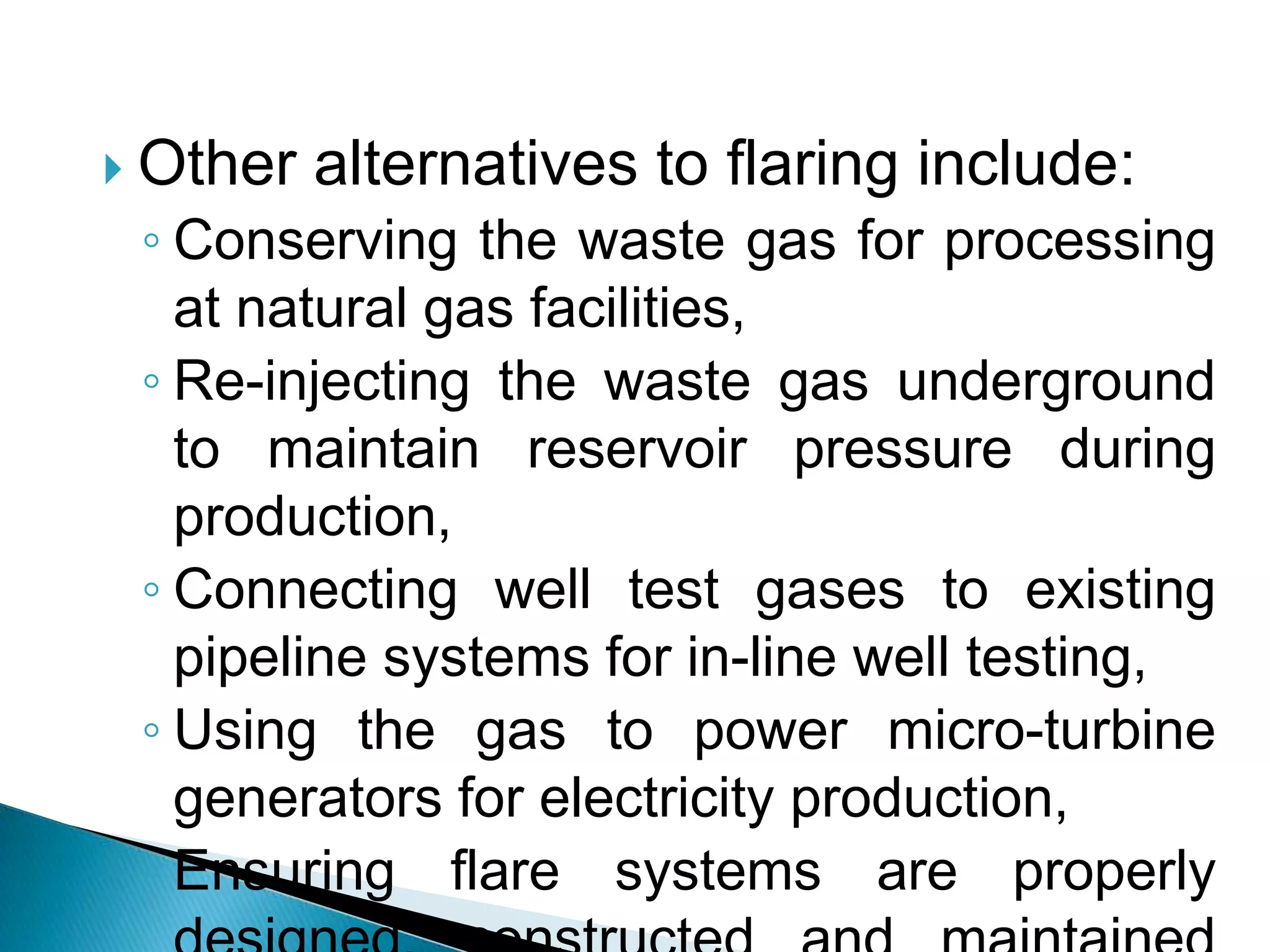Flaring practices in petroleum industry | PPTX