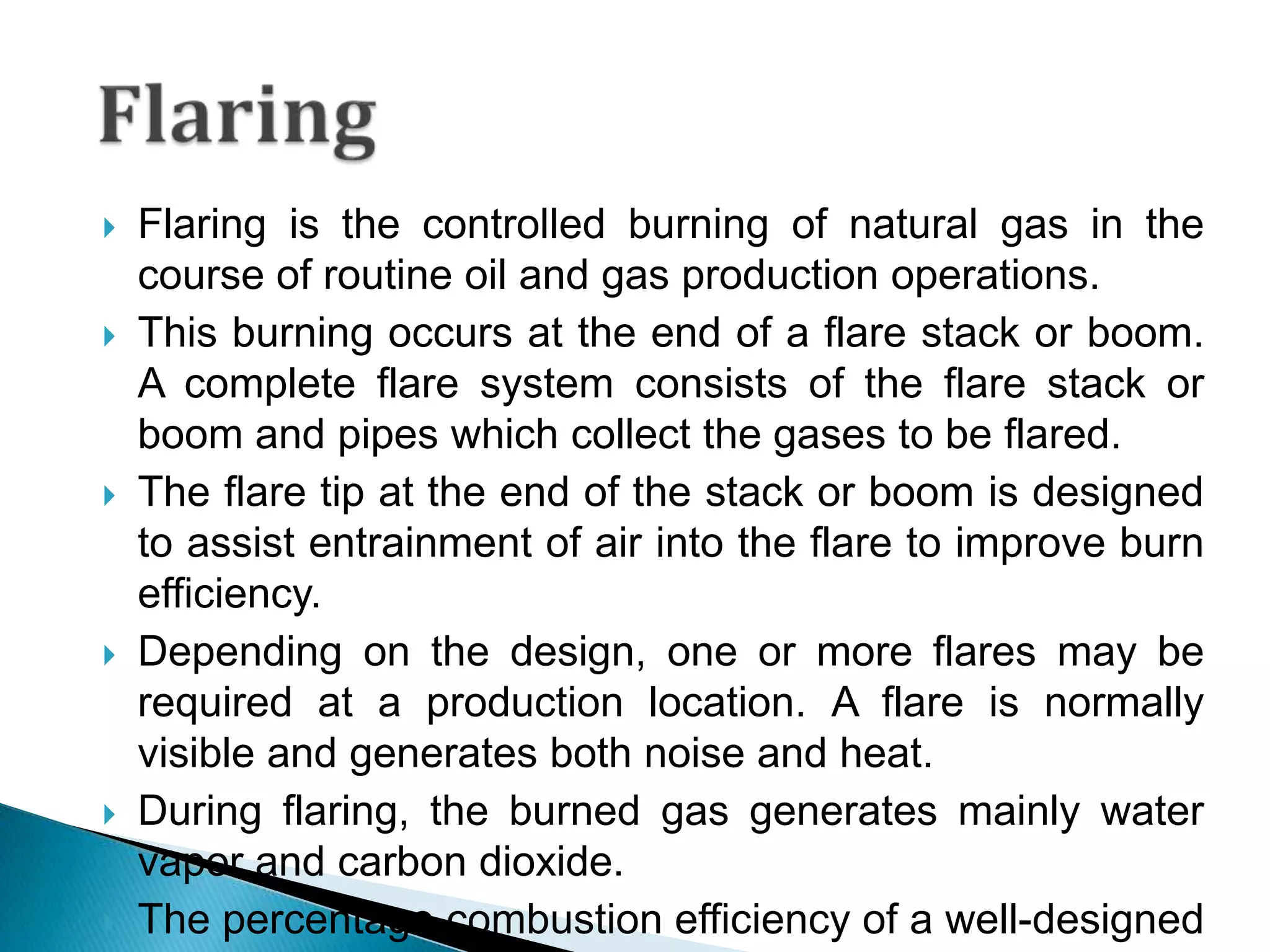 Flaring practices in petroleum industry | PPTX