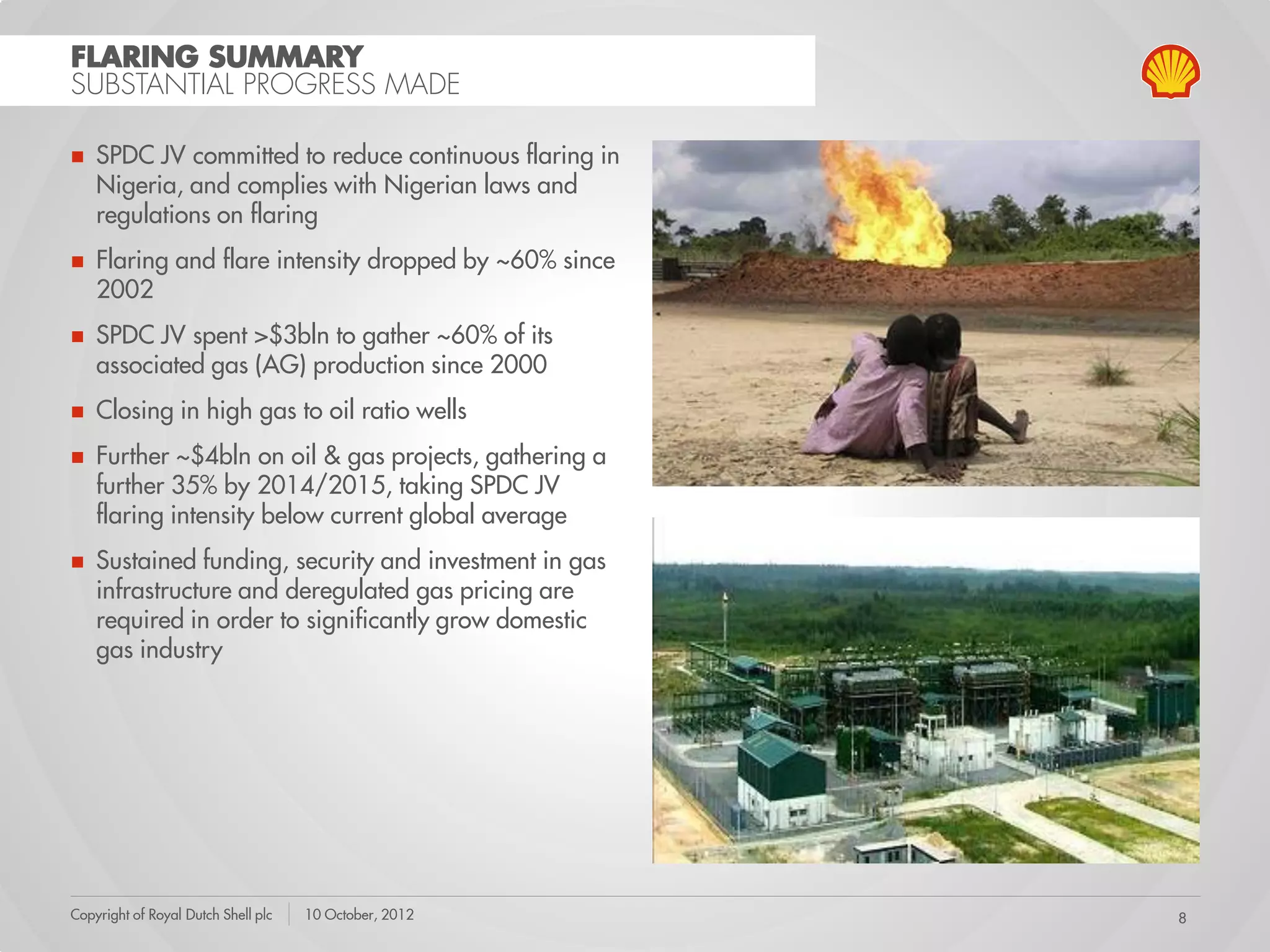 SPDC Flares Reduction Programme | PDF