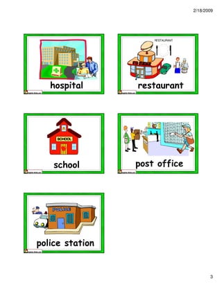Community Places Flashcards