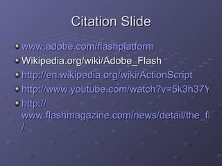 Flash/ActionScript | PPT