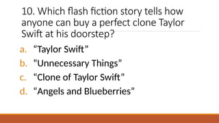 Flash-Graphic Fiction Powerpoint Presentation | PPTX