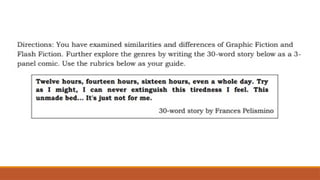 Flash-Graphic Fiction Powerpoint Presentation | PPTX