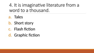 Flash-Graphic Fiction Powerpoint Presentation | PPTX