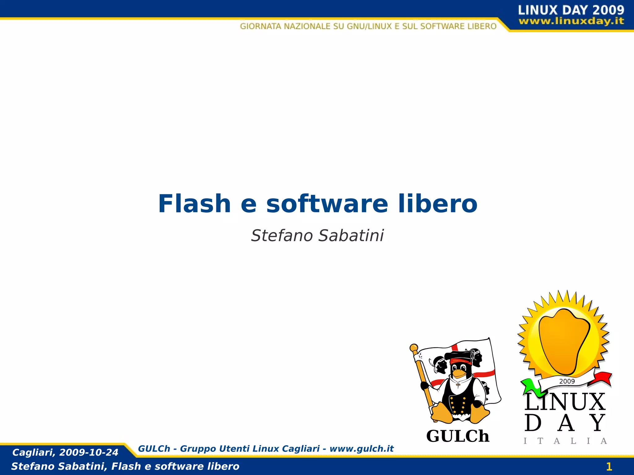 Flash e software libero | PPT