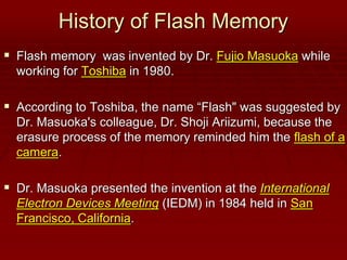 Flash Memory | PPTX