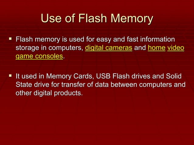 Flash Memory | PPTX