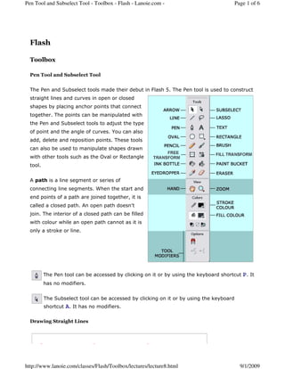 Flash 5 toolbar | PDF