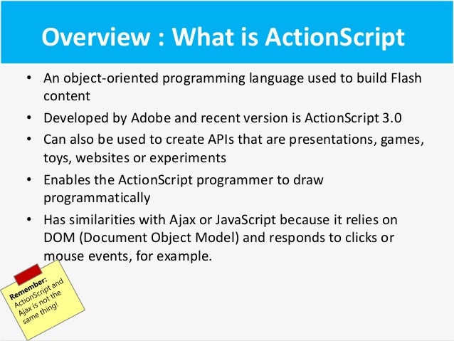 Adobe Flash Actionscript Language Basics Chapter 2 
