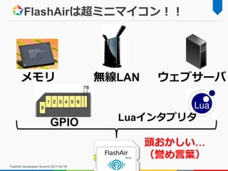 [FlashAir Developers Summit] FlashAirの紹介 | PPT