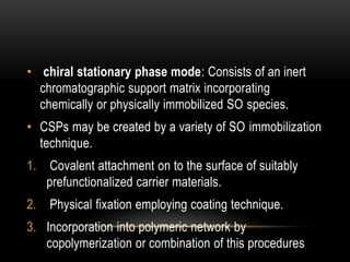 Flash and chiral chromatography | PPTX