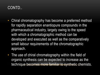 Flash and chiral chromatography | PPTX