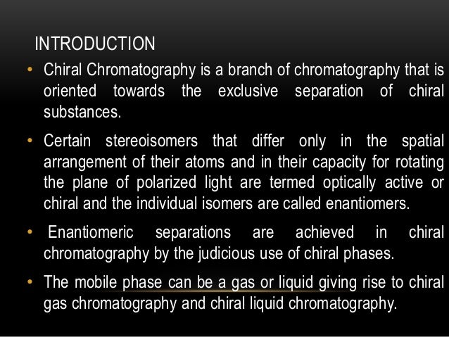 Flash and chiral chromatography
