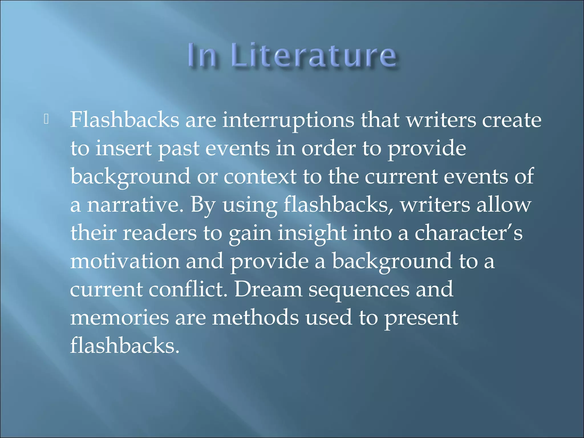 Flashback | PPT