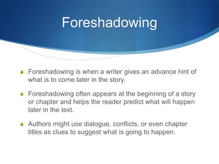 Flashback & foreshadowing | PPT