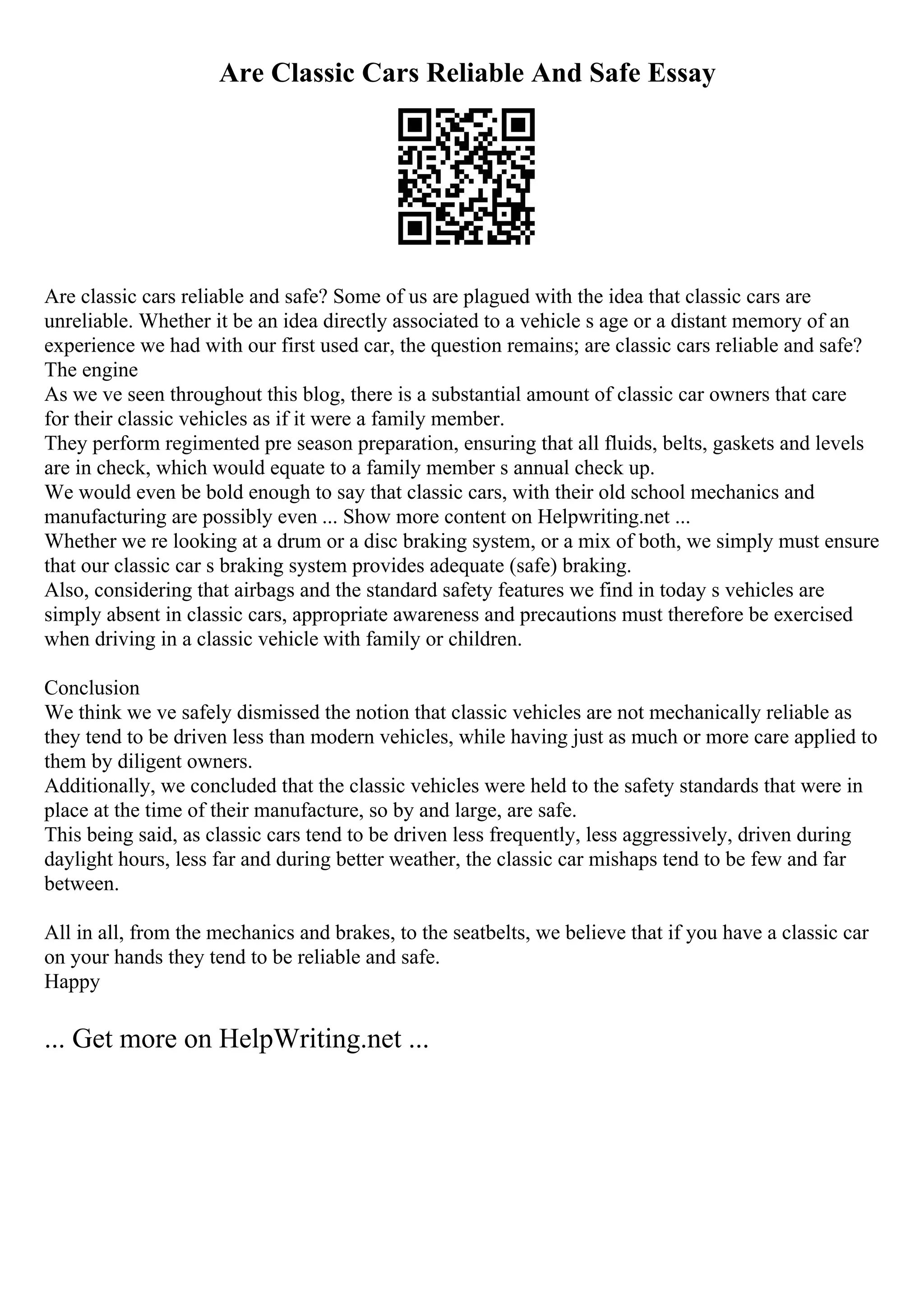 Flashback Opening Essay | PDF