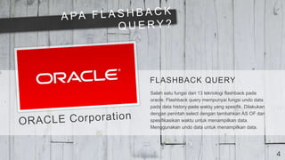 Flashback query pada oracle | PPT