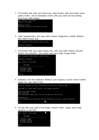 Flashback technology oracle | PDF