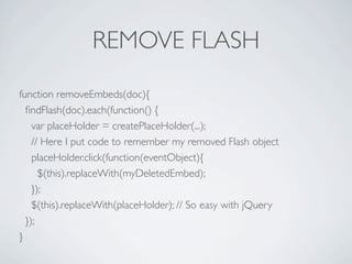 Porting Flashblock to Jetpack Platform (draft) | PDF | Browsers | Computer Software and Applications