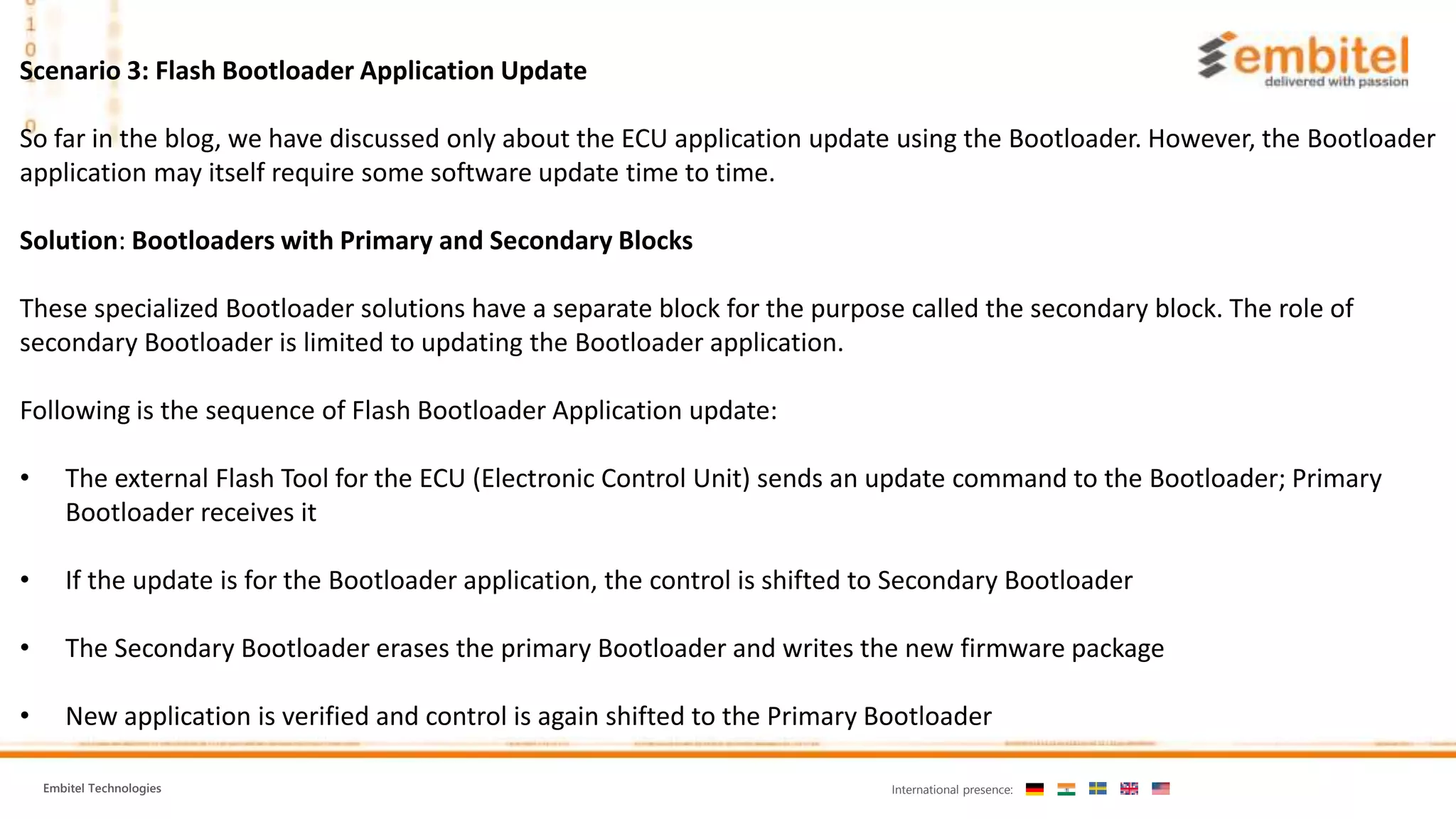 ECU Flashing: Flash Bootloaders that Facilitate ECU Reprogramming | PPTX
