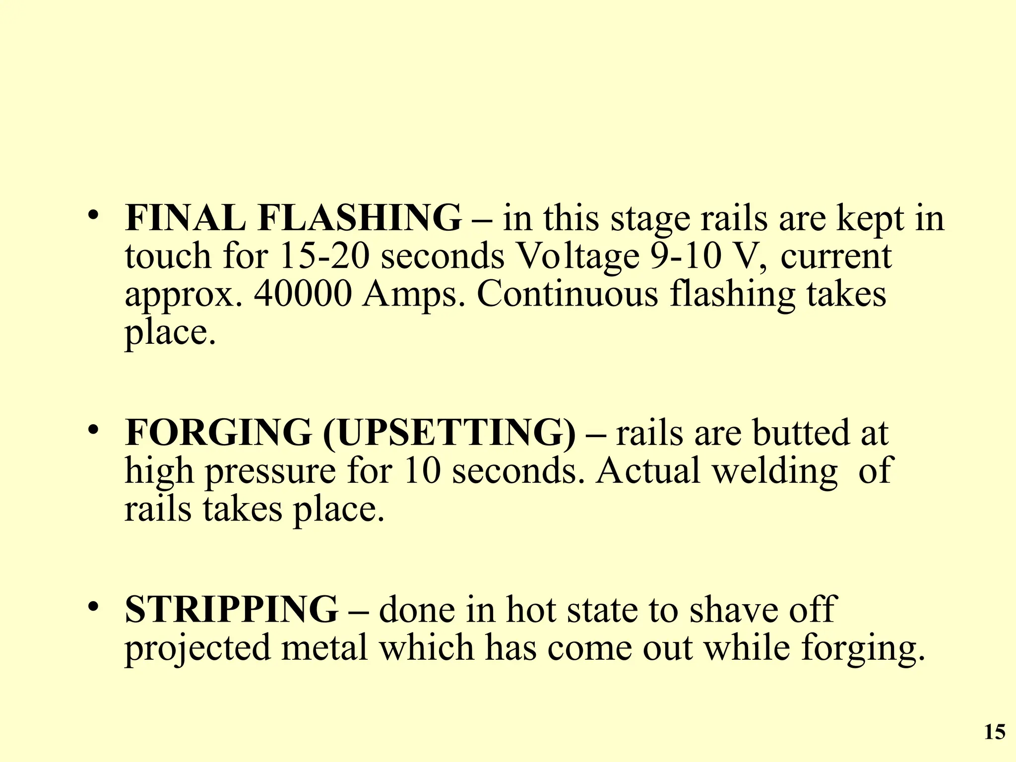 FLASH BUTT WELDING used in indian railways.ppt