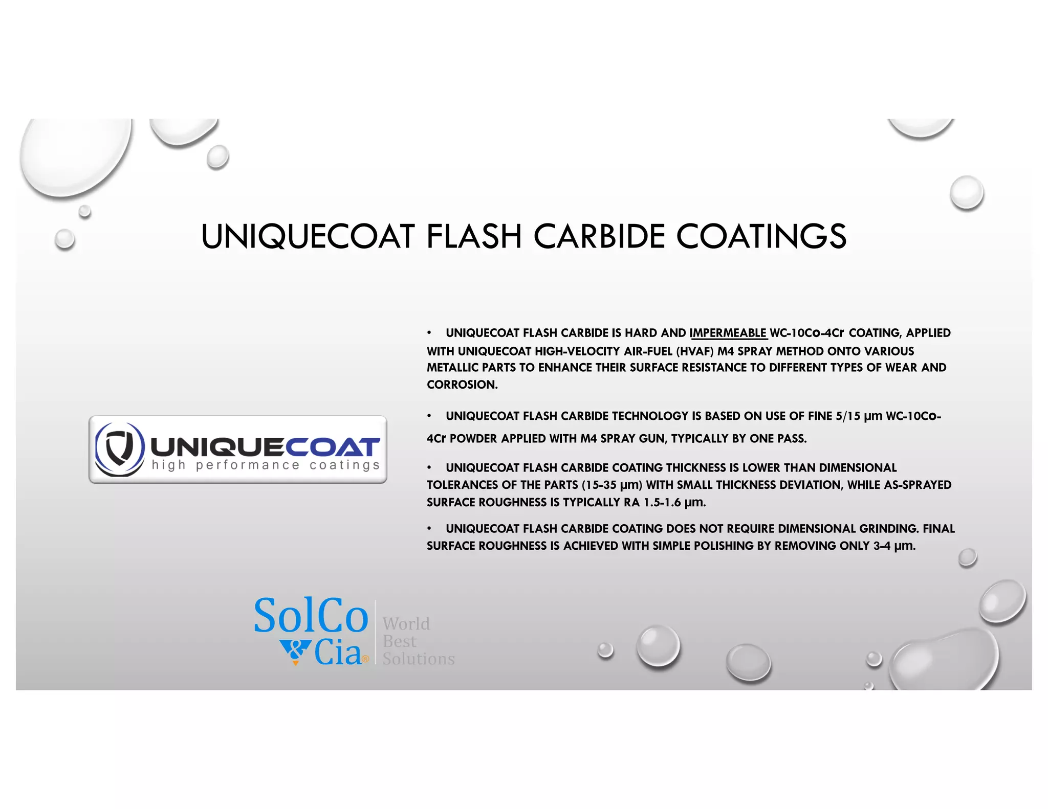 Flash carbide coatings | PDF