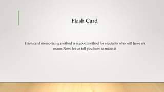 Flash card | PPT