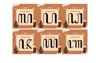 FLASHCARD AKSARA JAWA UNTUK MEMPERMUDAH ANAK MENGHAPAL AKSARA JAWA | DOCX