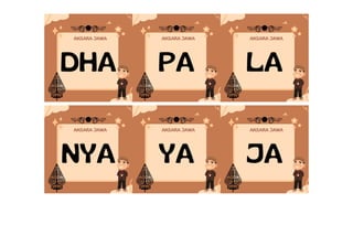 FLASHCARD AKSARA JAWA UNTUK MEMPERMUDAH ANAK MENGHAPAL AKSARA JAWA | DOCX