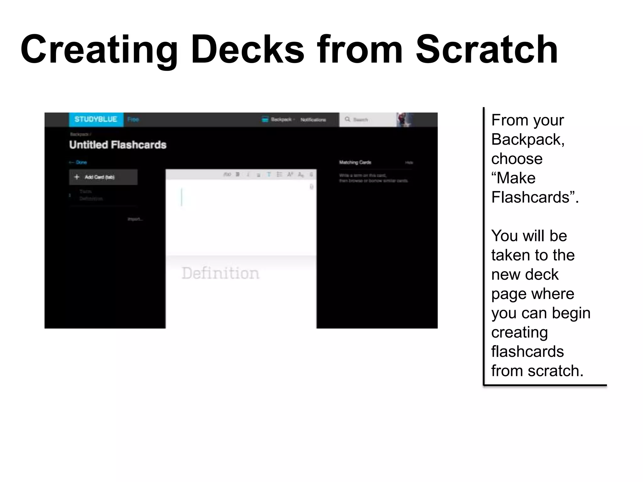 Create Flashcards Ppt