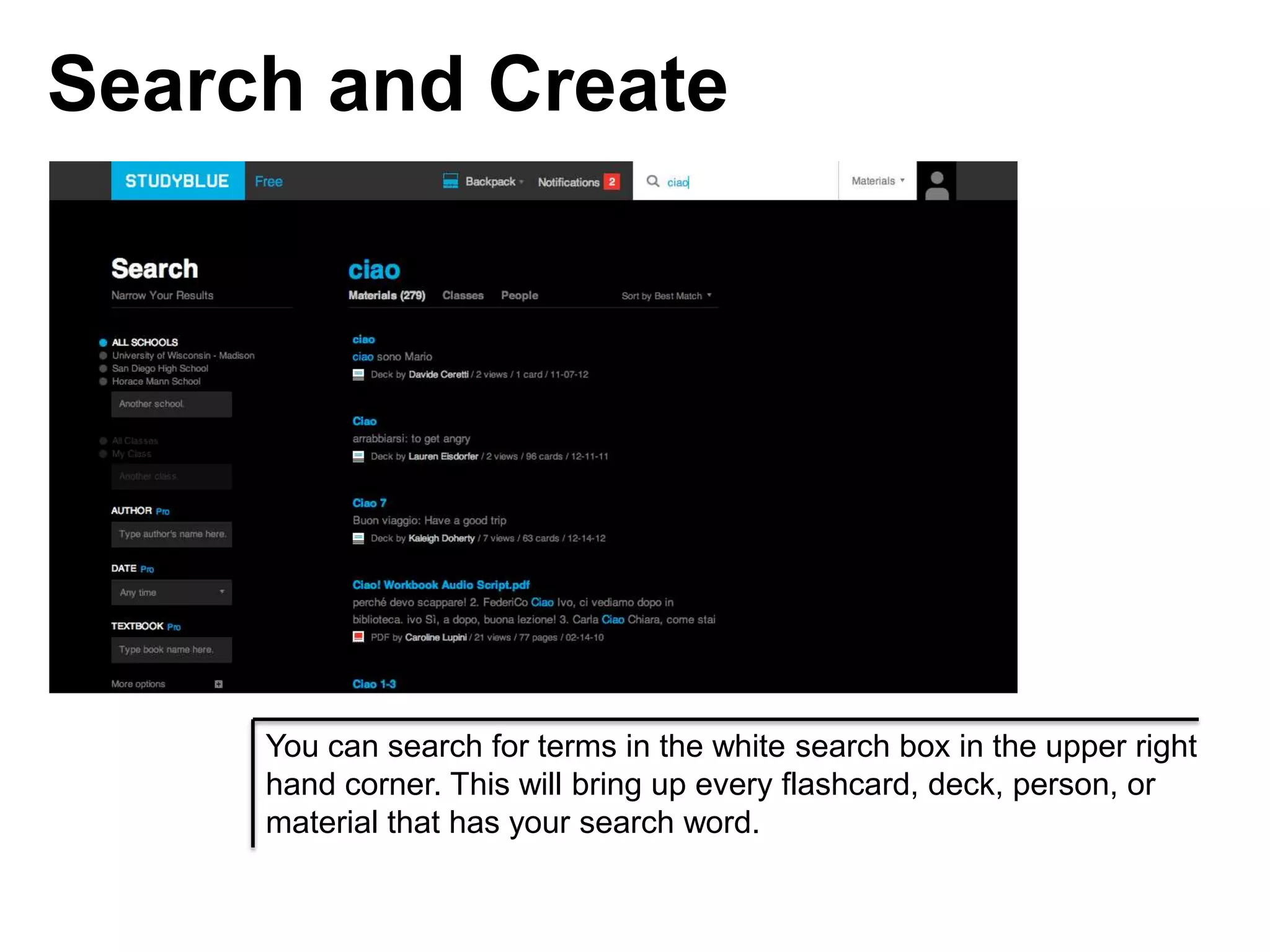 Create Flashcards Ppt
