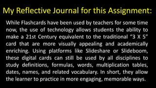 Flashcard PowerPoint assignment for Andrew Beiter | PPTX