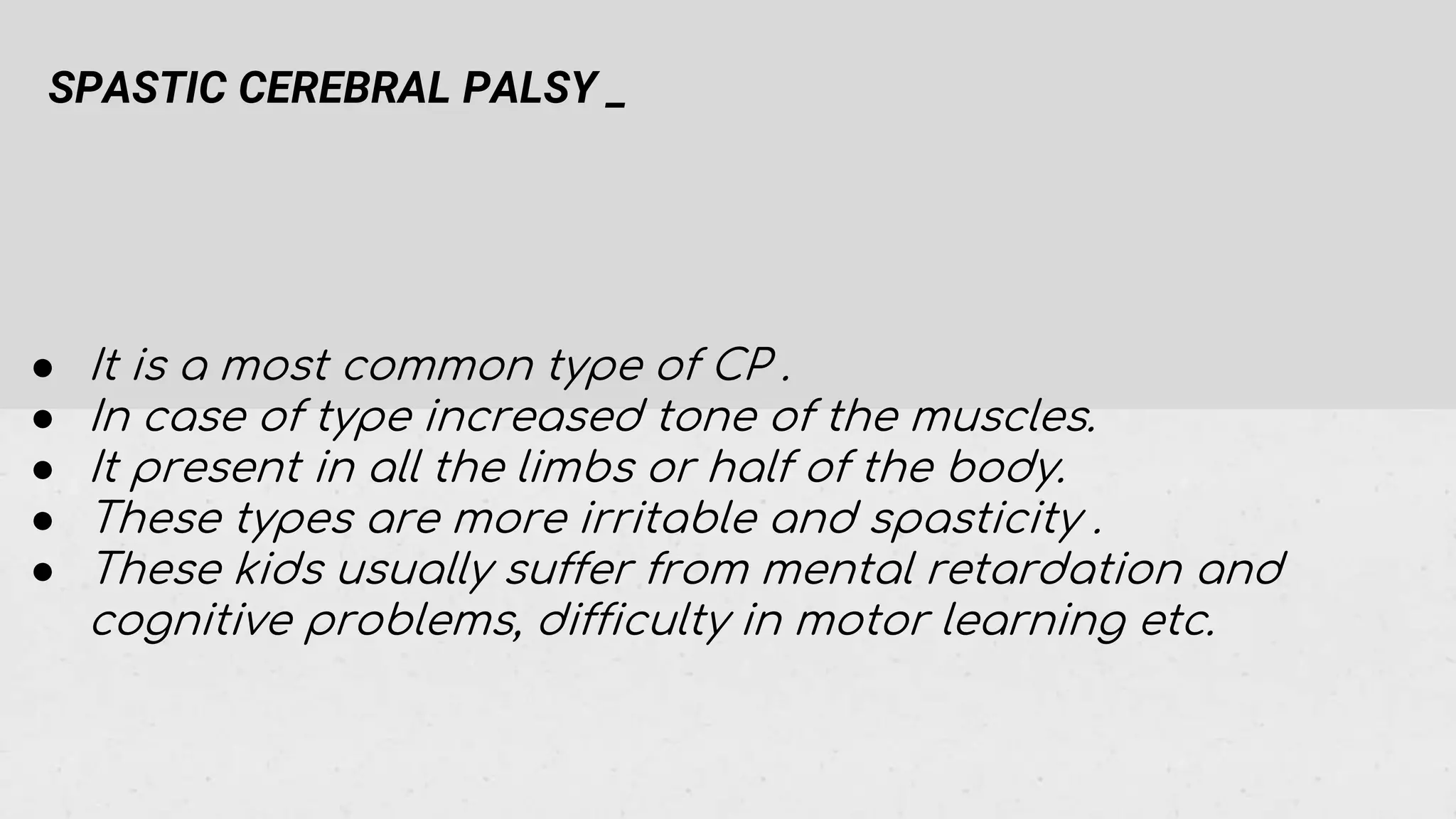 Cerebral palsy | PPTX