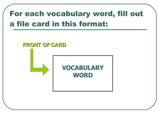 Flashcards | PPT