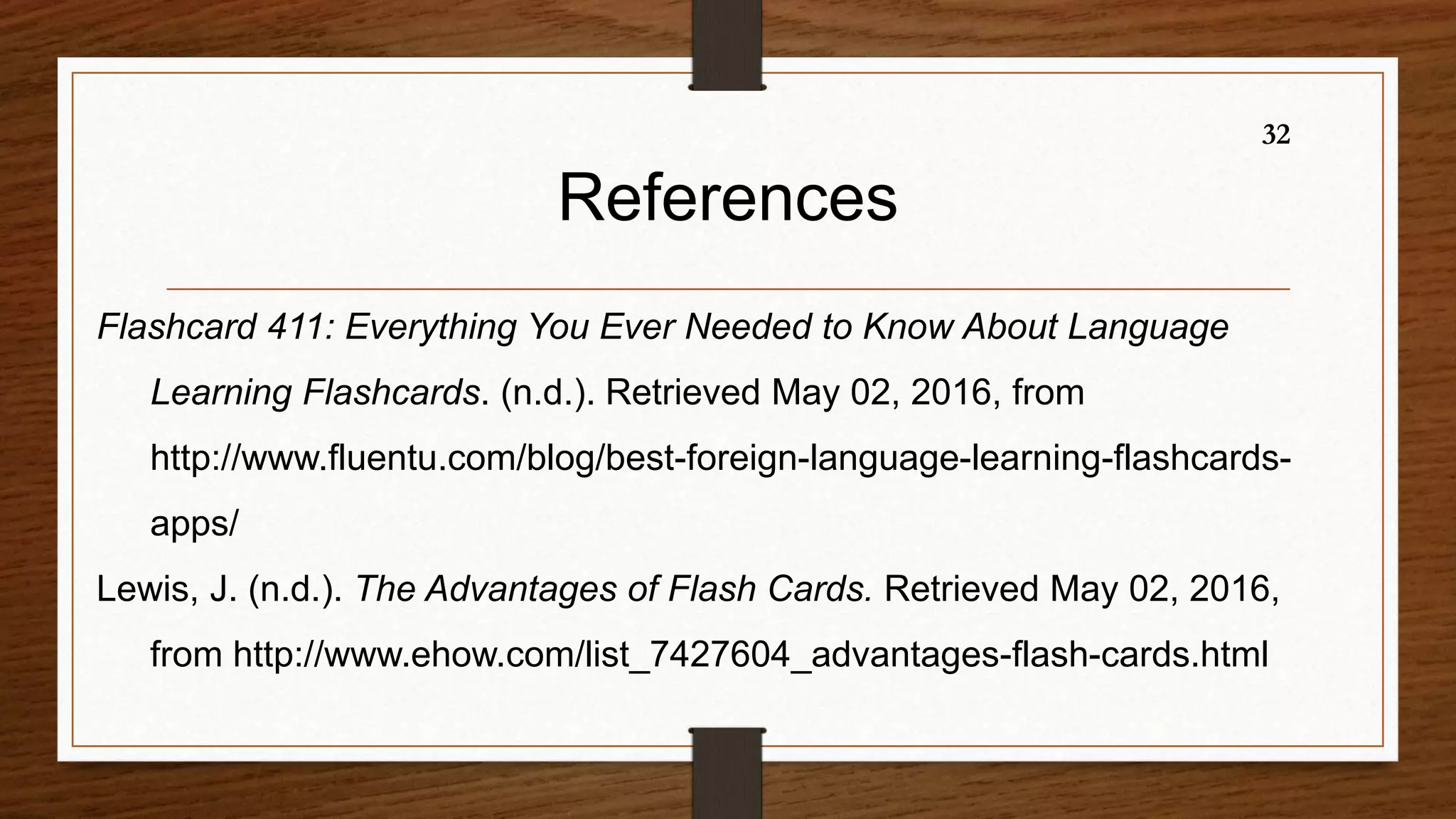 Flashcards | PPTX