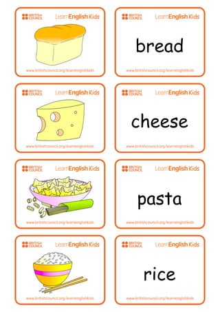 Flashcards food-set-1 | PDF
