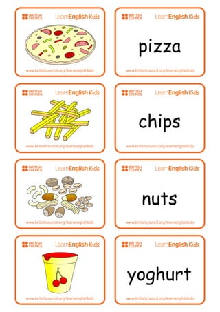 Flashcards food-set-1 | PDF