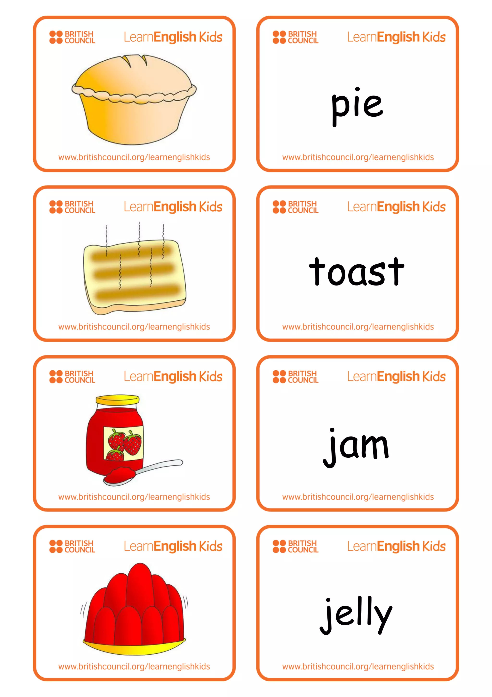 Flashcards food-set-2 | PDF