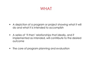 Logic model | PPTX | Education