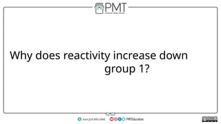 Flashcards - Topic 6 Groups in the Periodic Table - Edexcel Chemistry ...