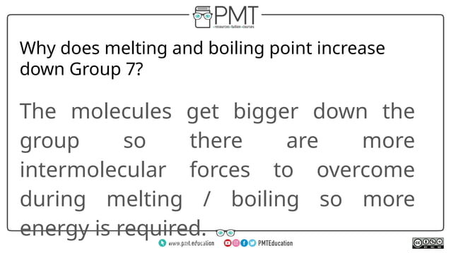 Flashcards - Topic 6 Groups in the Periodic Table - Edexcel Chemistry ...