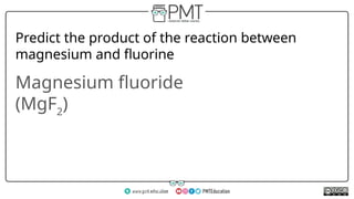 Flashcards - Topic 6 Groups in the Periodic Table - Edexcel Chemistry ...