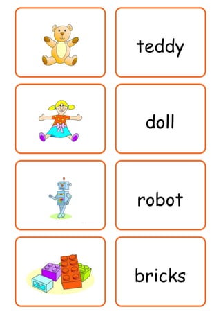 flashcards popular toys for pre-shcoolers | PDF