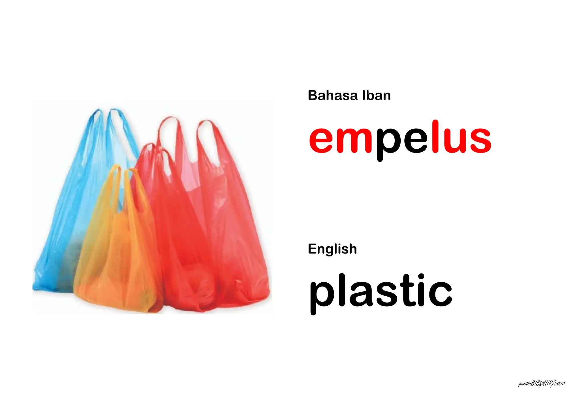 Dual Language Flashcards (Bahasa Iban Vs English) | DOCX