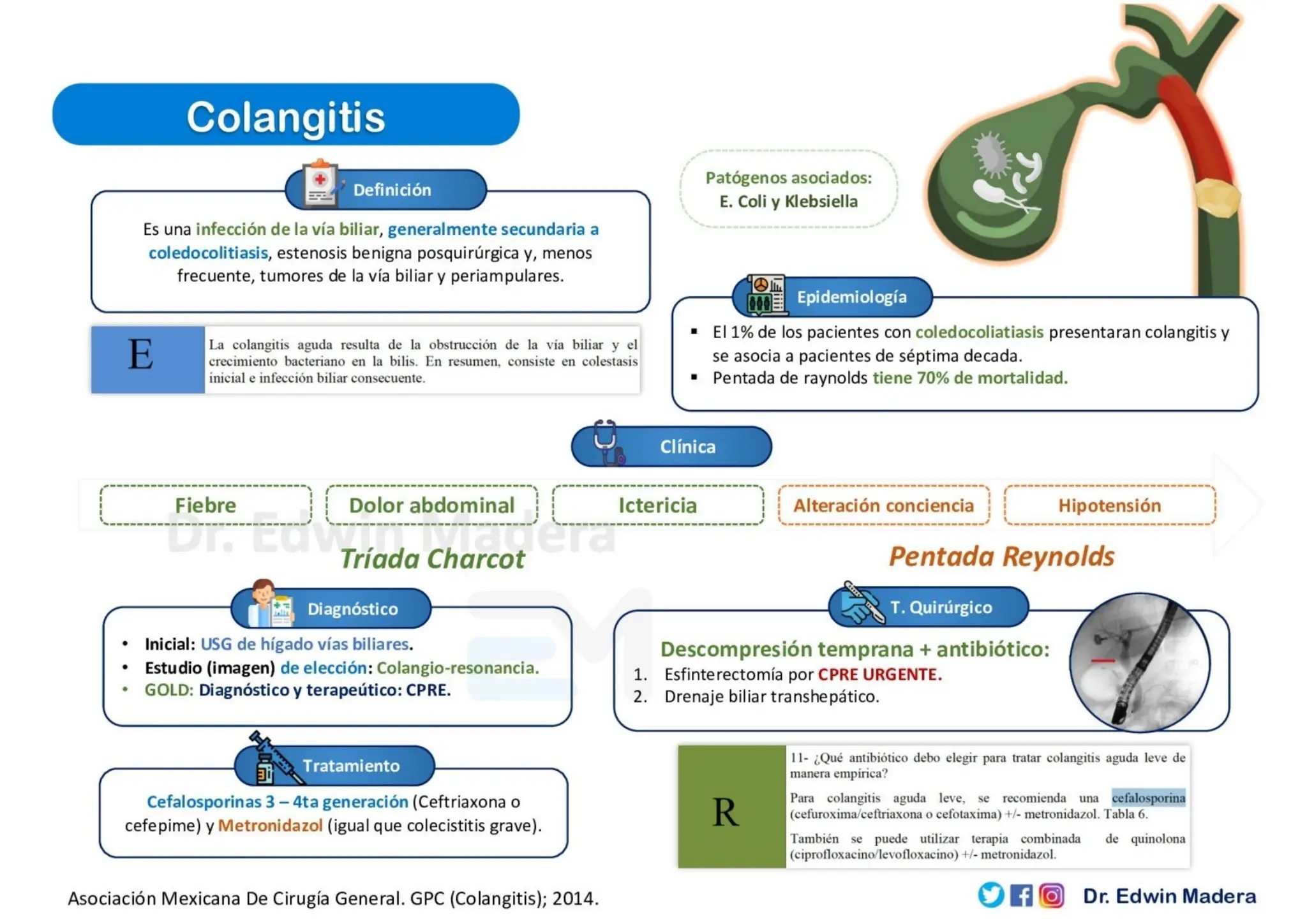 Flashcards sobre cirugía general del ENARM | PDF