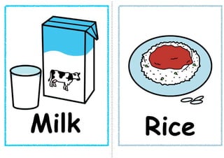 Flashcards comidas[1] | PDF | Desserts and Baking | Food & Drink