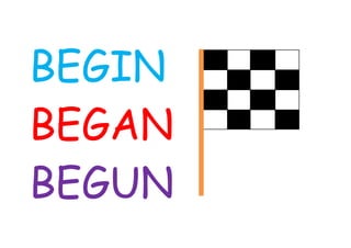 Flash cards irregular verbs | PPT