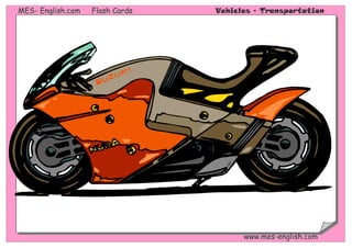 Flash cards means of transportation | PDF