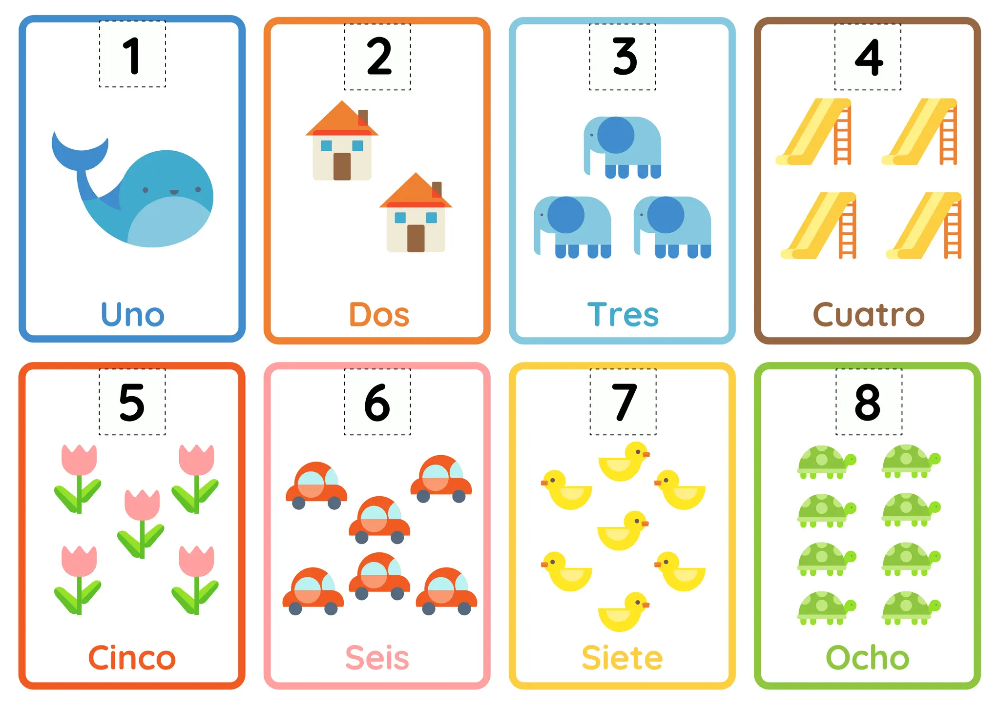 Flashcards números 1-30 (1).pdf preescolar | PDF